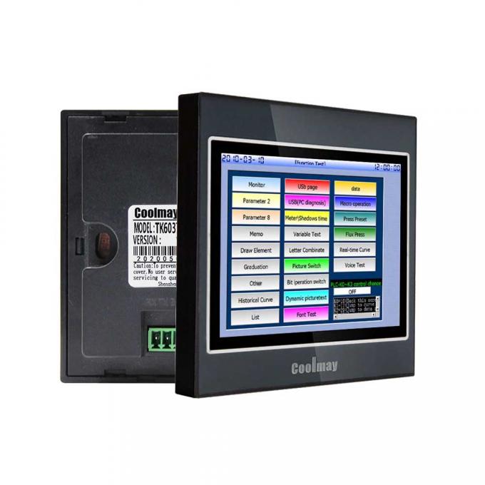 408MHz 3.5 Inch HMI Control Panel RS485 Modbus RTU Human Machine
