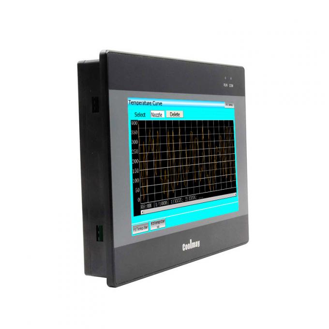 HMI Resistive Touch Panel PLC LED Backlight 800x480 Pixels Support MODBUS