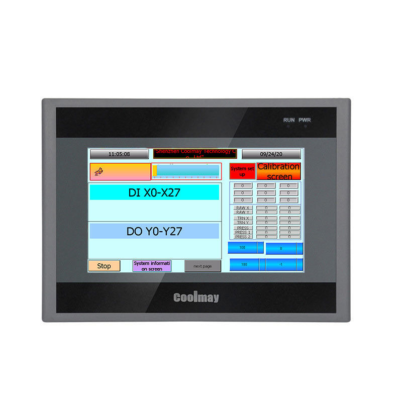 Automation Control Coolmay HMI PLC 7'' TFT HMI PLC All In One Ethernet Port