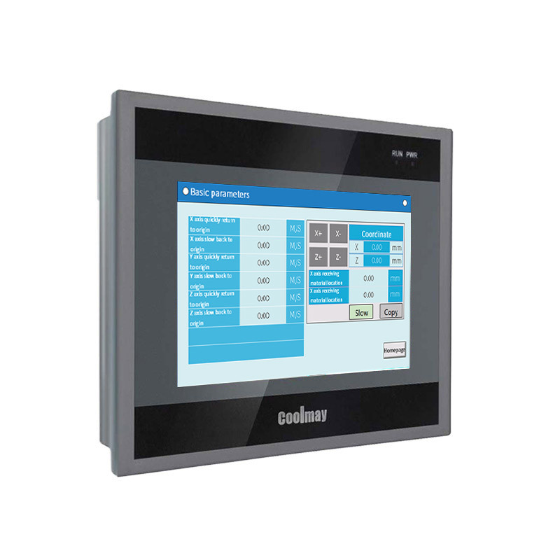 Automation Control Coolmay HMI PLC 7'' TFT HMI PLC All In One Ethernet Port