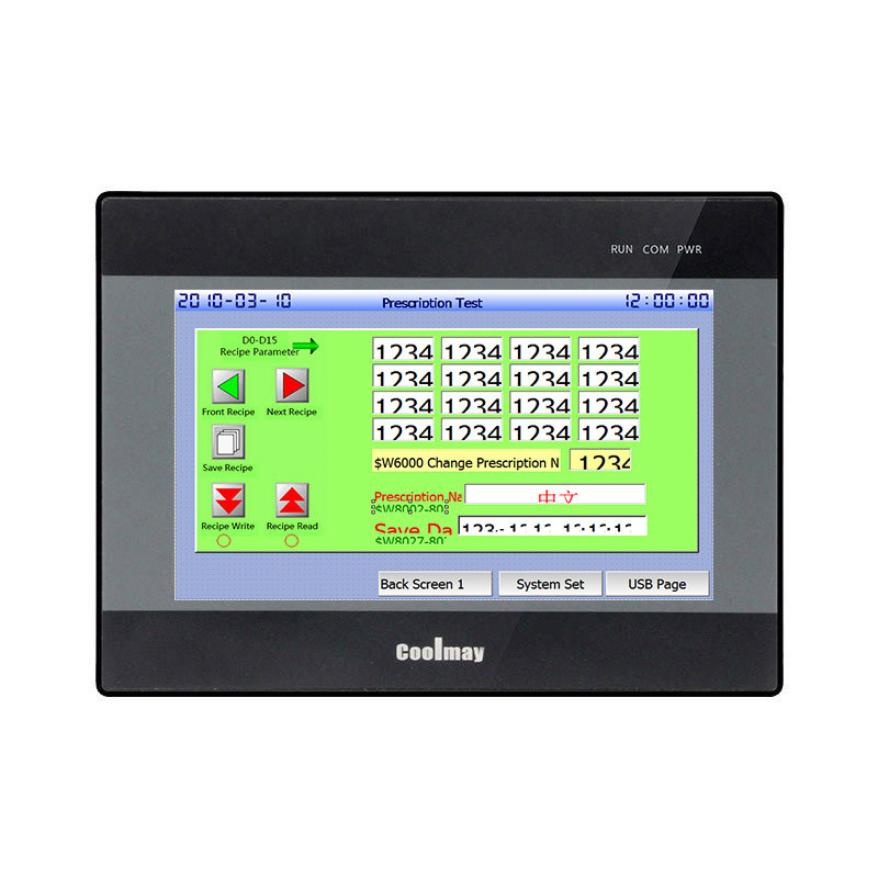 Coolmay 7inch Integrated HMI PLC All in One with 24DI/20DO and 32bit ...