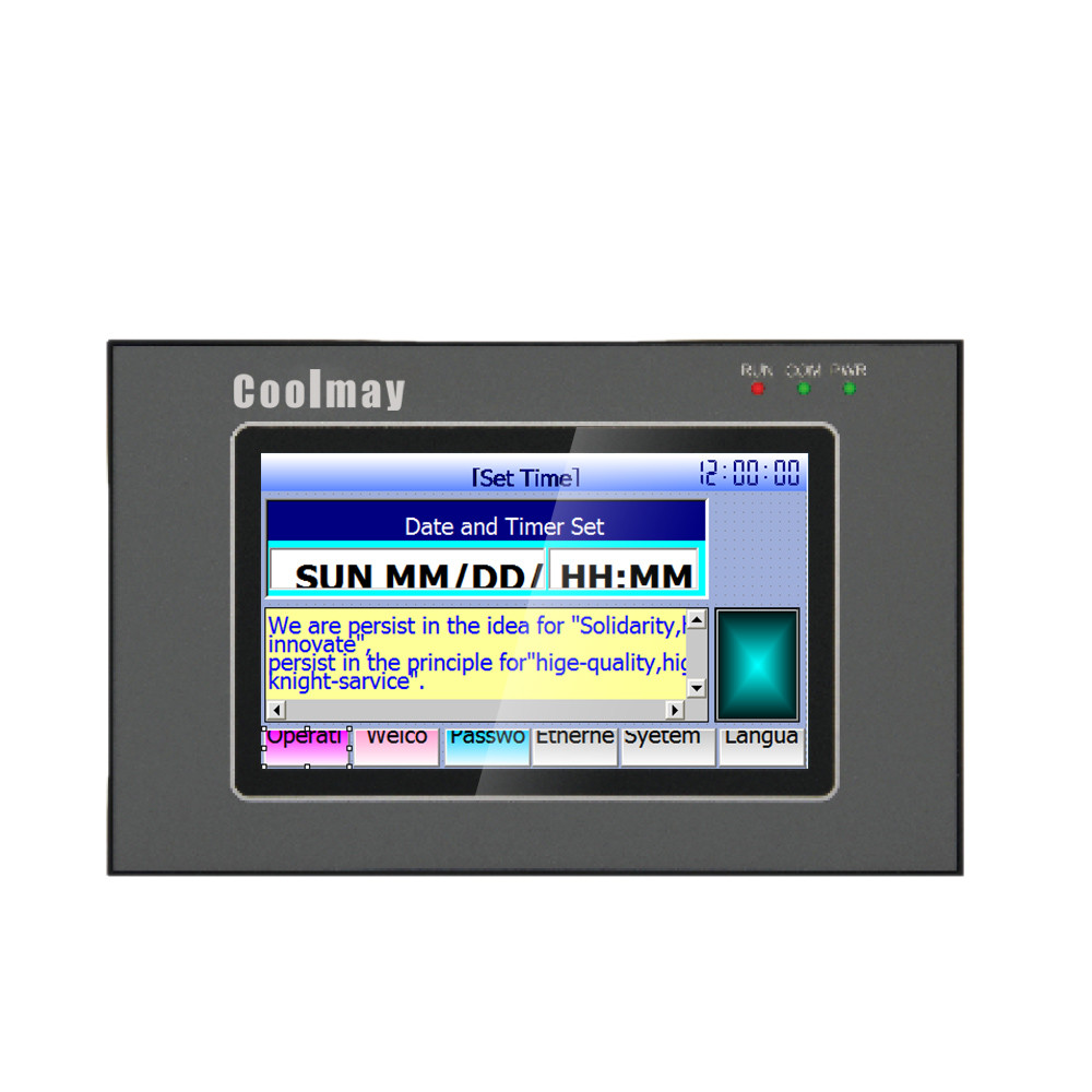 Coolmay 5 Inch HMI With Integrated PLC digital I O analog I O high ...